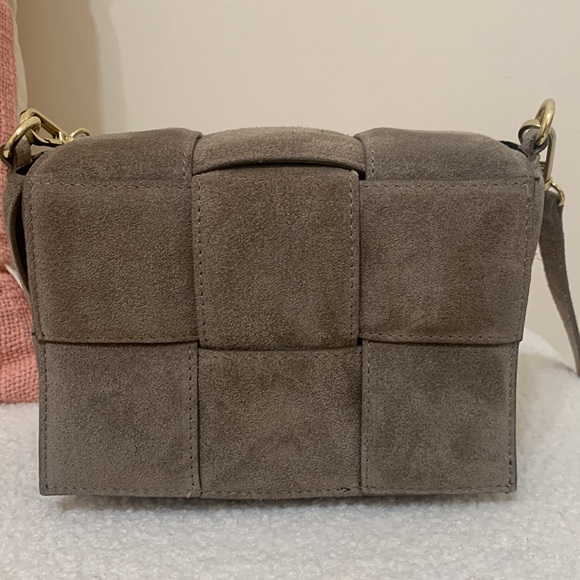Viola Castellani | Bags | Viola Castellani Suede Crossbody Padded Bag ...